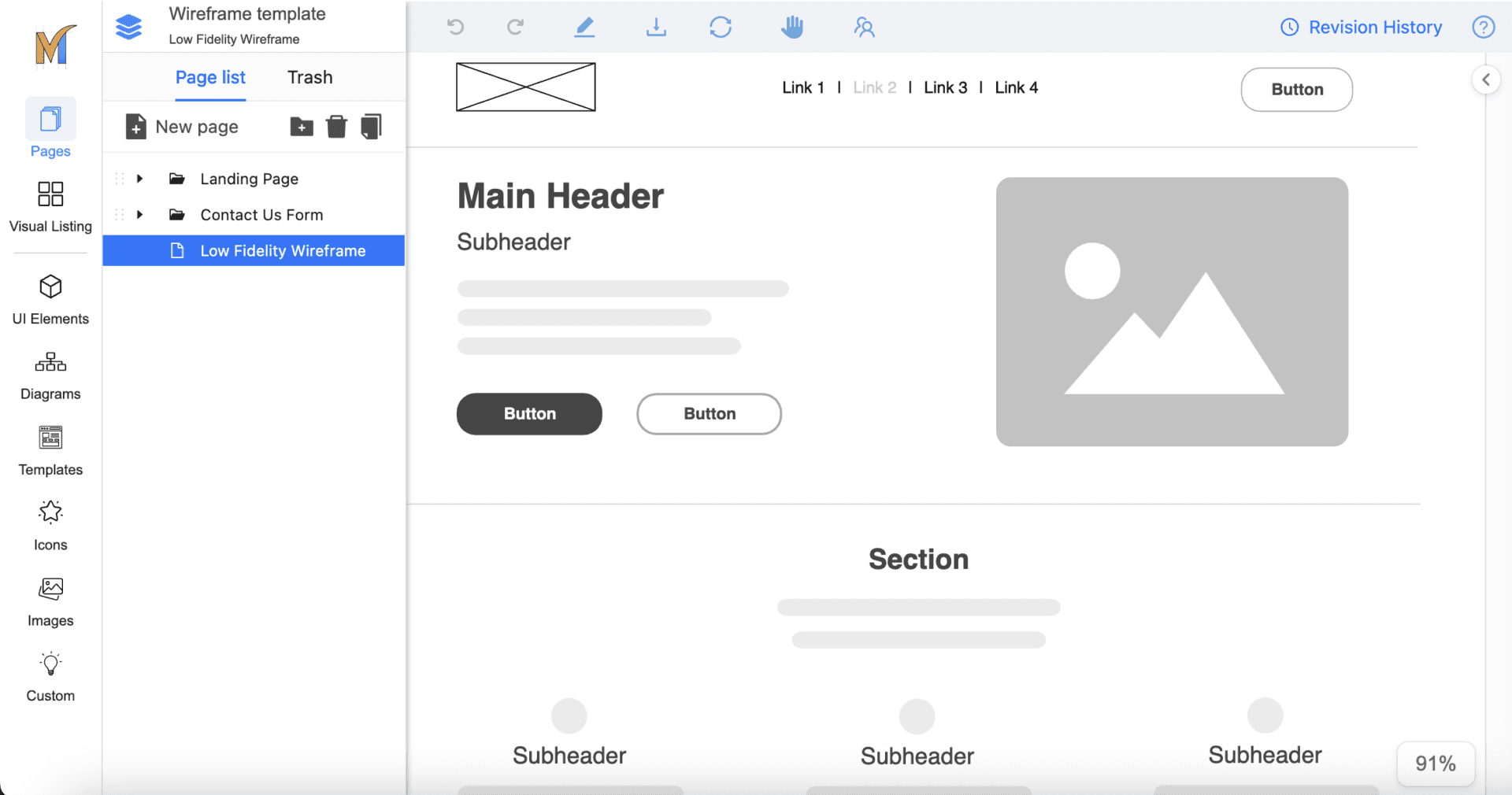 7 Popular Easily Customizable Wireframe Templates That You Must Know ...